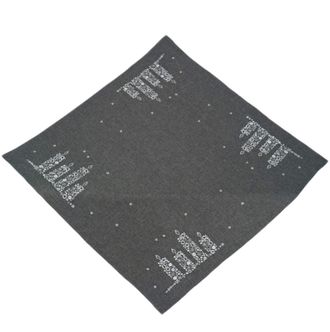 Hossner Kerzenquartett Tischdecke Weihnachten Mitteldecke Decke Weihnachtsdecke Grau Silber (Mitteldecke 85x85 cm)