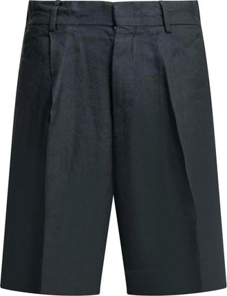 Nn.07 Nn07 - Kay Pleated Shorts - Homme - Shorts - Bleu - Taille: W30