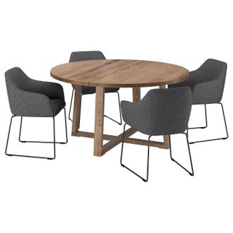 IKEA M&Ouml;RBYL&Aring;NGA / TOSSBERG Tisch und 4 St&uuml;hle