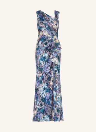 Adrianna Papell Abnedkleid Mit Glitzergarn Und Volants blau