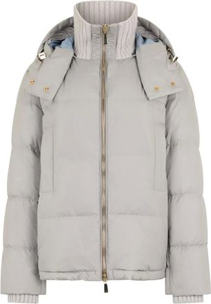 Malo Femme, Vestes, Gris, Taille: 46 FR Veste Rembourr&eacute;e Moderne