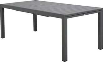 M&S Collection M&s - Table en aluminium extensible 200-300 cm plateau bois Gris