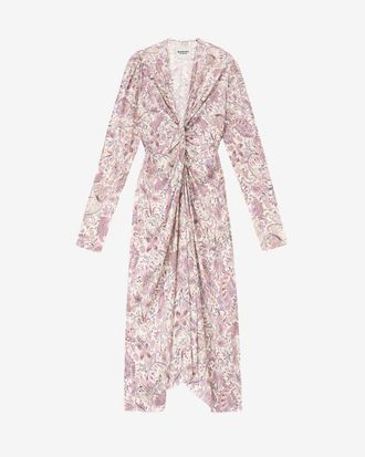 Isabel Marant Robe Zeliha - Femme - &Eacute;cru-violet - Taille34 - Marant &Eacute;toile