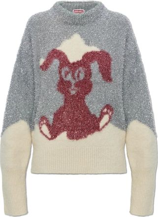 Kenzo Femme, Pulls, Gris, Taille: 40 FR Pull en Fil M&eacute;tallis&eacute;