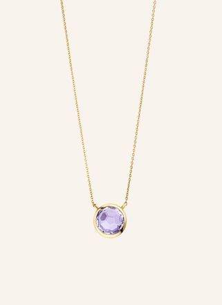 Leaf Halskette Amethyst Aus 14 Karat Gelbgold gold