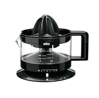 Braun CJ3000 BK Zitruspresse mit Schale pr&auml;zisionskalibrierung 350 ml, Anzahl Fruchtfleisch dimmbar, automatische Start/Stop, schwarz