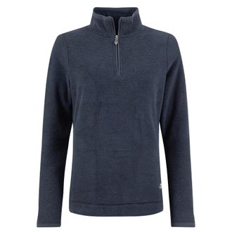 Weird Fish Sarah Fleece-Oberteil f&uuml;r Damen, mit kurzem Rei&szlig;verschluss, Strukturiert (Mitternachtsblau)