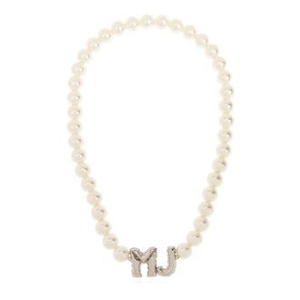 Marc Jacobs Halskette mit Logo - - Accessories - Damen - Wei&szlig; - ONE SIZE