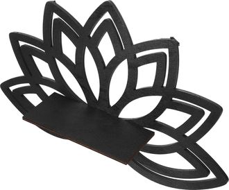 BESPORTBLE Toyvian Holz Wandregal Lotusblumen Design Schwebendes Aufbewahrungsregal 327X21cm Wandmontiertes Organizer Regal f&uuml;r Kristalle und Dekoration Platzspa