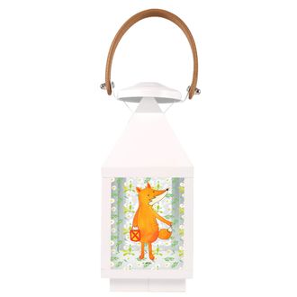 Mr. & Mrs. Panda S Deko Laterne Fuchs Laterne - Geschenk, Laterne groß, Gartendekoration, Gartenleuchte, Spruch trösten, XXL Laternen, Gartenlampe