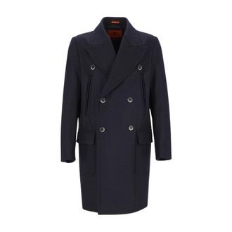 Barena Zweireihiger Mantel - - Coats - Herren - Blau - L