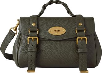 Mulberry Femme, Sacs, Vert, Taille: ONE Size Mini Alexa Heavy Grain