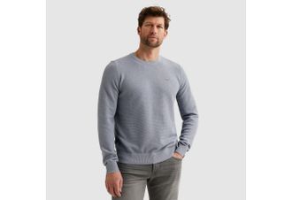 PME Legend Rundhalspullover mit Logo Stickerei