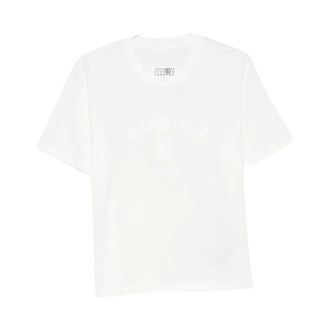 Maison Margiela Rundhals-T-Shirt - - Tops - Damen - Wei&szlig; - S