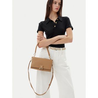 Tommy Hilfiger Handtasche Tommy Hilfiger Th Her Med Crossover AW0AW17216 Braun