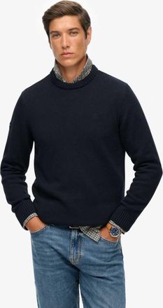 Superdry Pull preppy en coton - Bleu marine