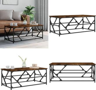 vidaXL Vidaxl - Couchtisch R&auml;uchereiche 100x50x40 cm Holzwerkstoff - Couchtisch - Wohnzimmerstil - Holzm&ouml;bel - Industriel Design - Esszimmertisch - Home &