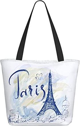 AOOEDM Tour Eiffel (2) sac &agrave; provisions pour femme 13x11x7in.Le cadeau parfait pour la Saint-Valentin.Cest de la Saint-Valentin pour maman, fille, &eacute;pouse, et