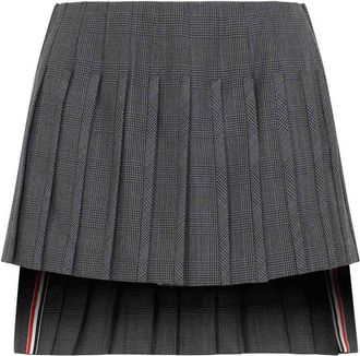 Thom Browne Mini Jupe - Gris Fonc&eacute;