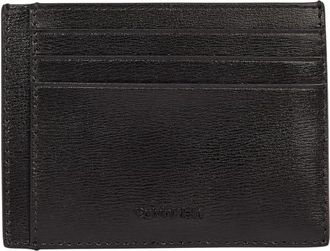 Calvin Klein Porte-Cartes Homme Clean Essential Cardholder en Cuir, Noir (CK Black Palmellato), Taille Unique