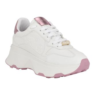 Guess Damen Calebb Sneaker, White Pink 147, 36 EU