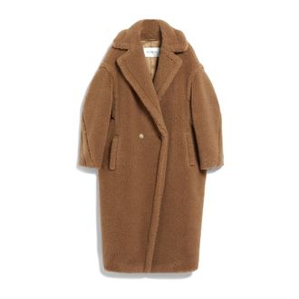 Max Mara Kamel Teddy Mantel Stilvolle Wintermode - - Coats - Damen - Braun - 2XS