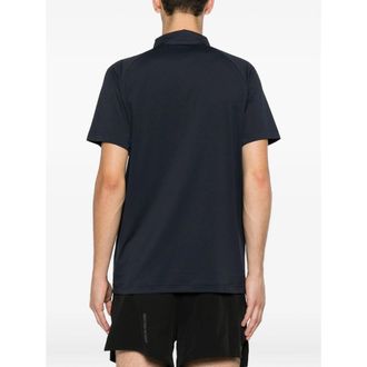 HUGO BOSS Logo-Embroidered Polo Polo - Blue
