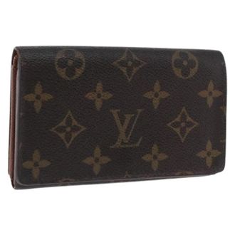 Louis Vuitton Portefeuille vintage Louis Vuitton en toile Monogram pr&eacute;-poss&eacute;d&eacute; - Femme - Pre-owned - Brun - Taille: ONE Size