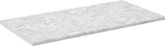 Vicco Küchenarbeitsplatte R-Line, Küchen Arbeitsplatten, Marmor Weiß, 120 cm