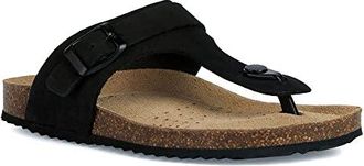Geox Femme D Brionia Sandales, Noir, 37 EU
