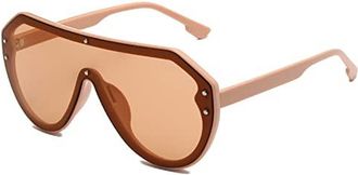 Generic Hommes et pour femmes lunettes de soleil tendance à large monture vacances en plein air plage ombre lunettes de soleil décoratives (couleur : D, taill