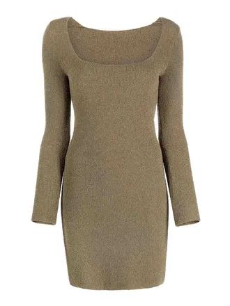 Nanushka Knielanges Kleid - Gr&uuml;n