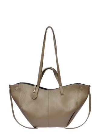 Luisa Vannini Beige Rindsledertasche