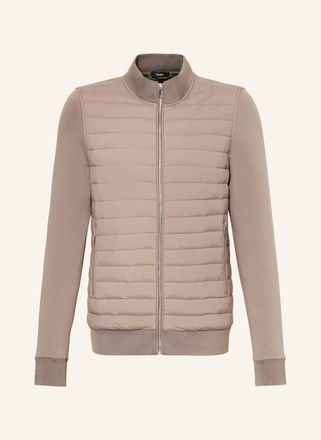 Reiss Reiss Steppjacke Im Materialmix braun
