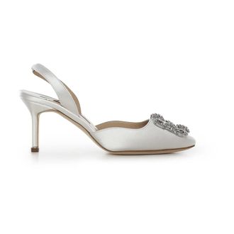 Manolo Blahnik Femme, Chaussures, Blanc, Taille: 41 EU Escarpins