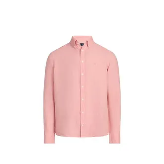 Hackett Chemise droite col am&eacute;ricain en lin