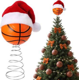 Generic Christmas Tree Topper - Sport Thema Weihnachts-Dekoration, Basketball-Golf-Design, Langlebige leichte Materialien Mit sicheren Montagestufen | Ideal f