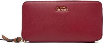 Tommy Hilfiger Geldb&ouml;rse Th Leather Lrg Za Wallet AW0AW18941 Rot