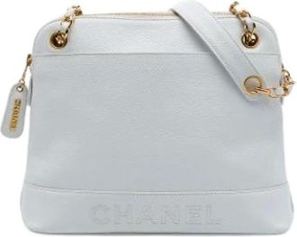 Chanel Sac bandouli&egrave;re vintage en cuir caviar Pre-owned - Femme - Pre-owned - Blanc - Taille: ONE Size