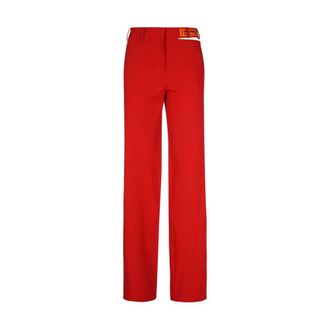 Heron Preston Straight-Leg Hose mit Aussparungen - - Trousers - Damen - Rot - 2XS