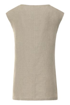 Max Mara Womens Blouse Colimbo Linen Beige Blouses Shirt