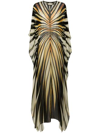Roberto Cavalli Kaftankleid aus Seide - Schwarz