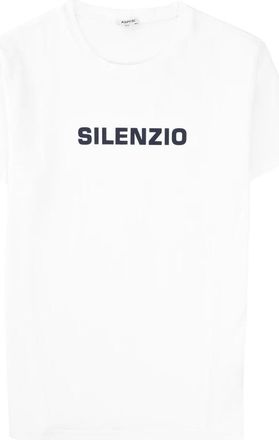 Aspesi Homme, Tops, Blanc, Taille: XS T-shirt Silenzio Col Rond