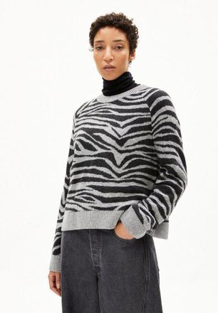 Armedangels Strickpullover LILIRIAA ZEBRARAA Pullover aus Bio-Woll Mix Loose Fit