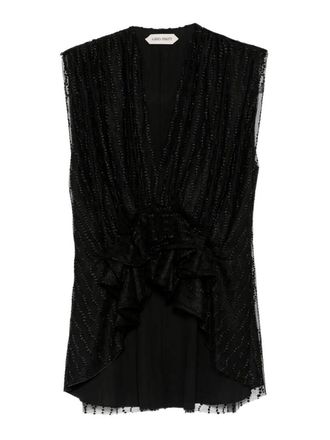 Alberta Ferretti Top - Noir