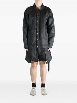 Rick Owens Button-Front Shirt Jacket - Black
