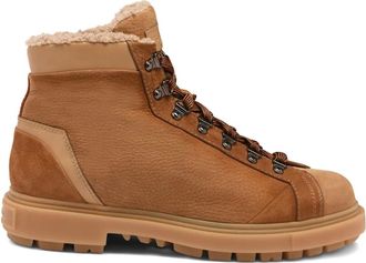 Santoni Hiking-Boots aus Nubukleder - Braun