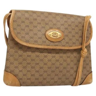 Gucci Pre-owned Cuir sacs-gucci - Femme - Pre-owned - Beige - Taille: ONE Size