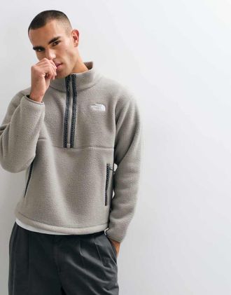 The North Face The North Flace veste Fleeski &agrave; demi-zip grise
