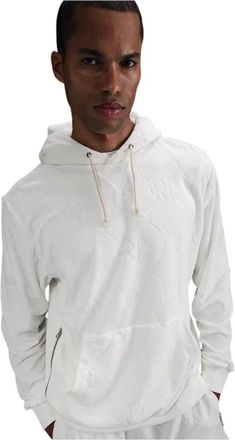 Nike Homme, Sweatshirts et sweats &agrave; capuche, Blanc, Taille: 2XL Sweat &agrave; capuche de basketball &agrave; enfiler Dri-FIT